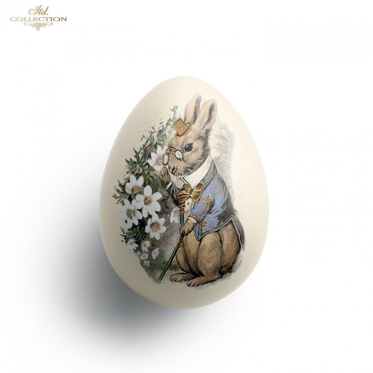 Papier de Riz Lapins Cottage R1578 - Ateliergrisceleste